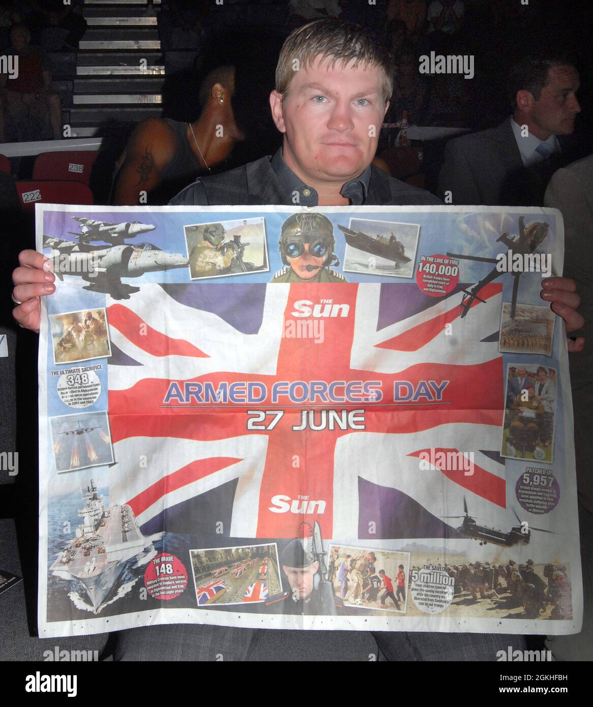 BOXER RICKY HATTON SHOWS HIS SUPPORT FOR THE ARMED FORCES WITH THE SUN ...