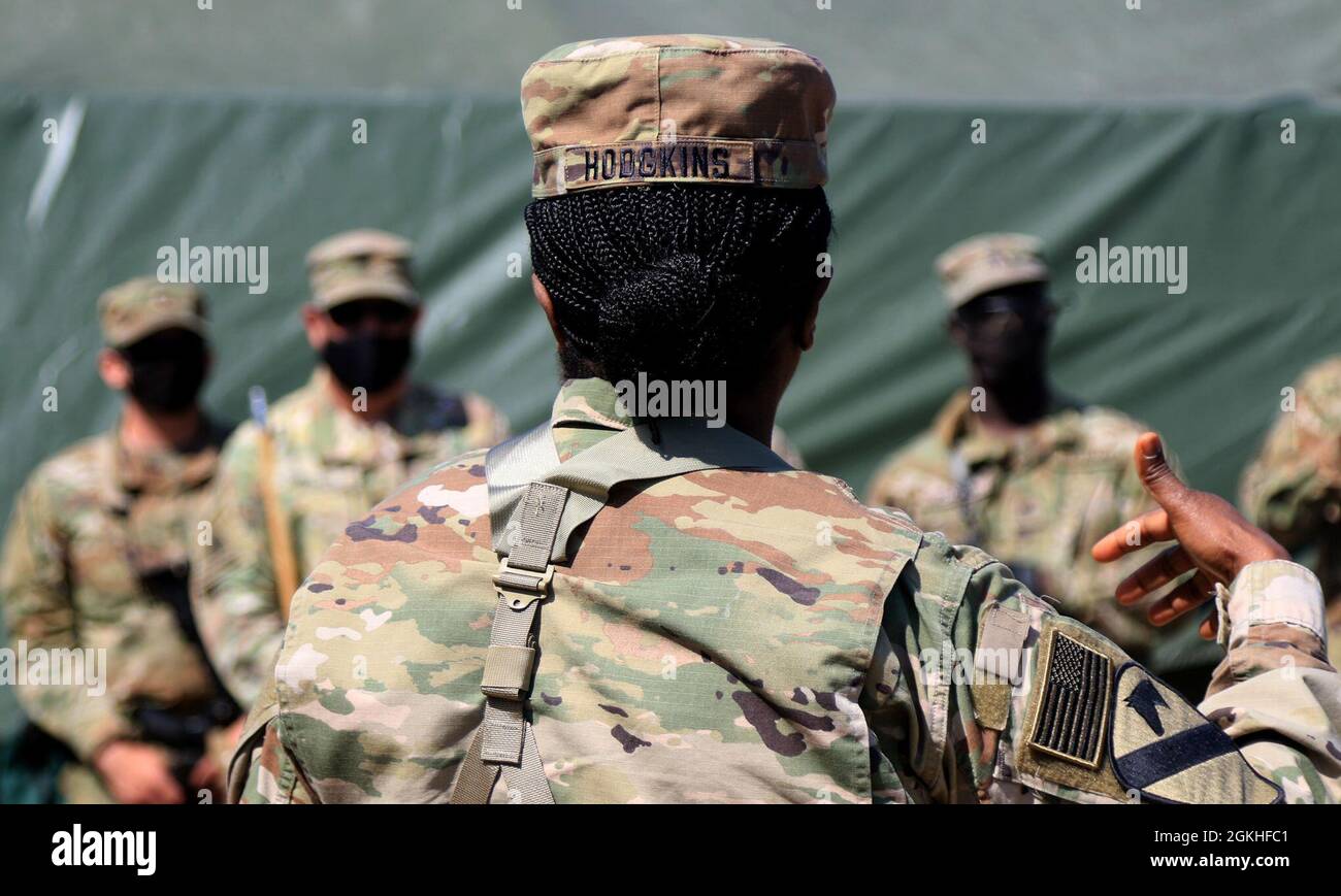 Command Sgt. Major Henney Hodgkins, first female senior enlisted advisor, 20th Chemical ...