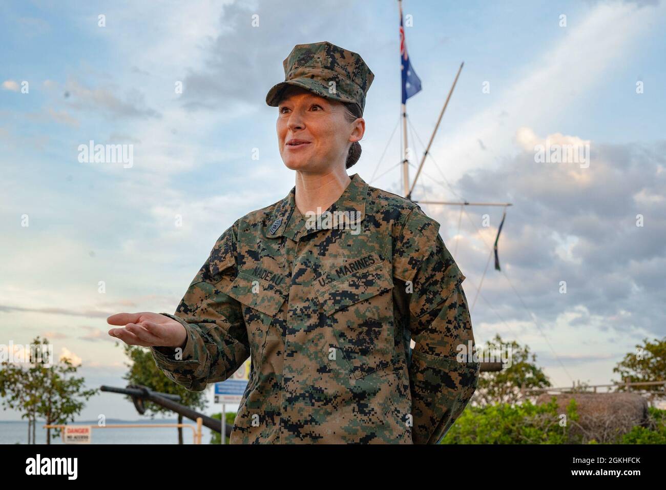U.S. Marine Corps Master Sgt. Sarah Nadeau, the communication strategy ...