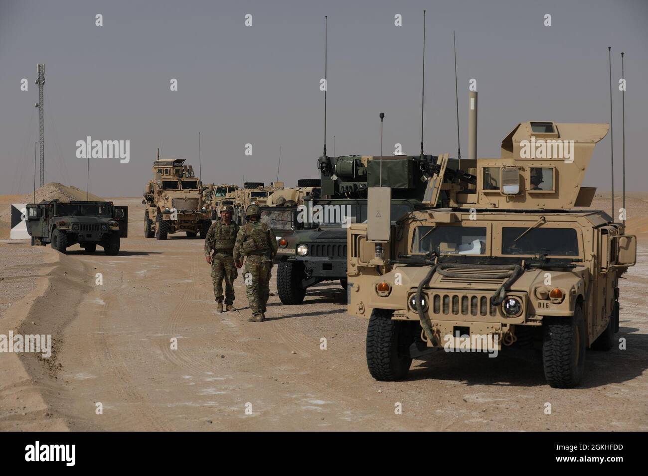 U.S. Army Soldiers assigned to Task Force Iron Valor meet prior to ...