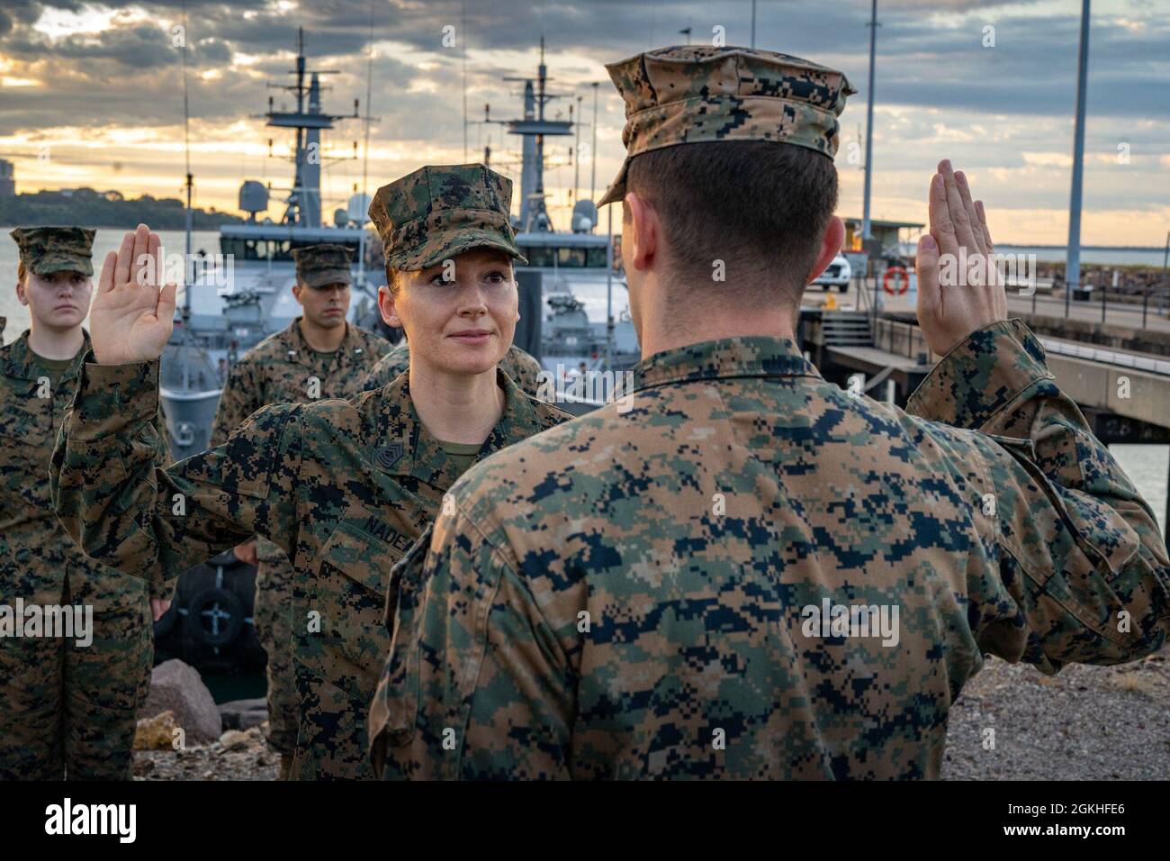 U.S. Marine Corps Master Sgt. Sarah Nadeau, the communication strategy ...
