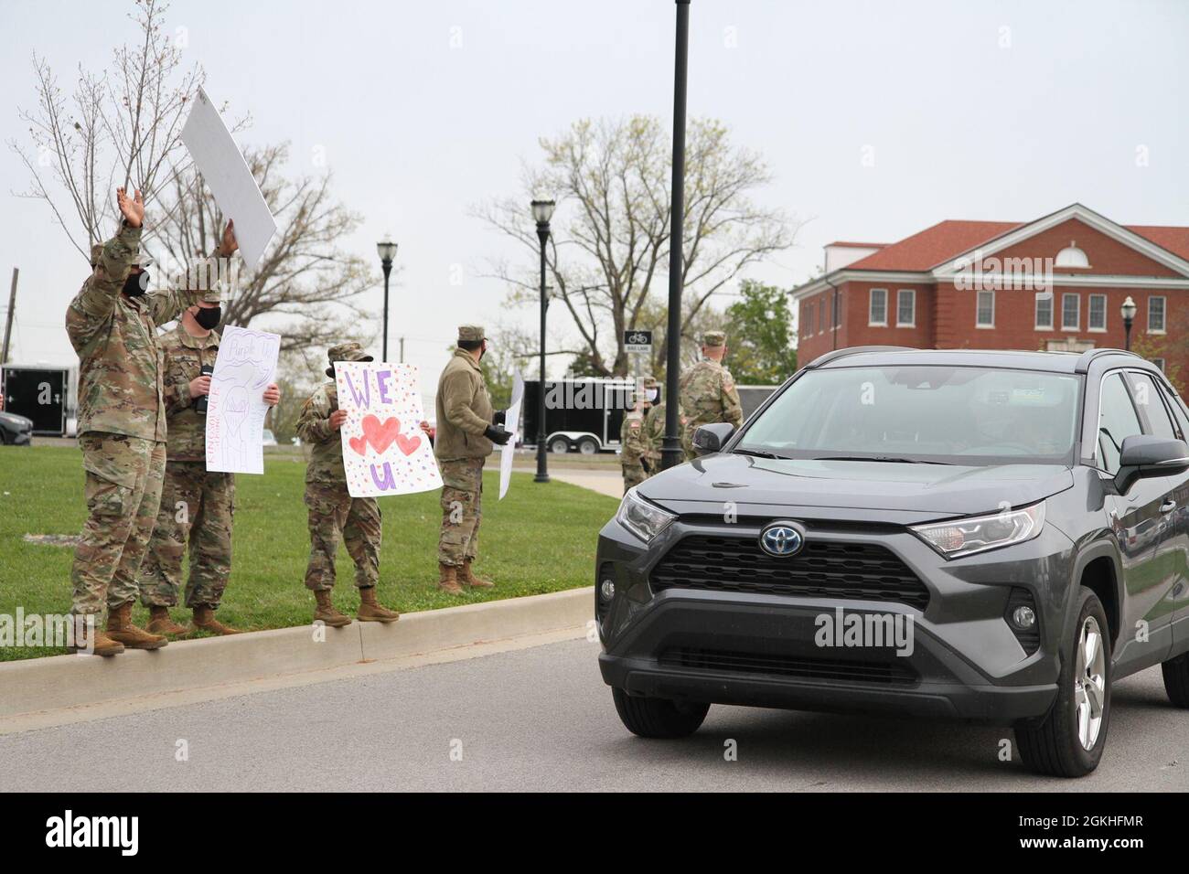 Soldiers with the 1st Theater Sustainment Command showed their support ...