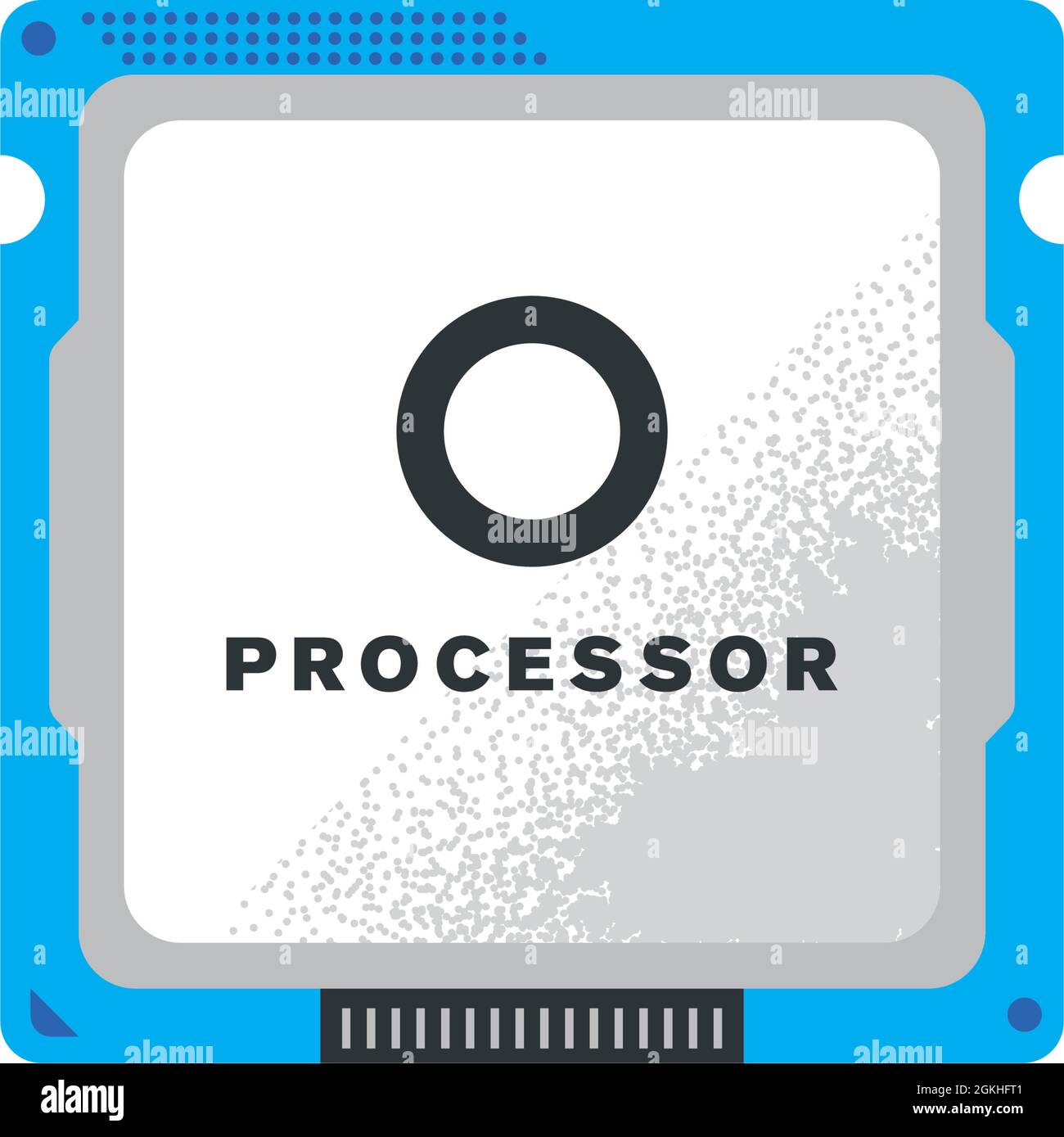 computer processor on white background Stock Vector Image & Art - Alamy
