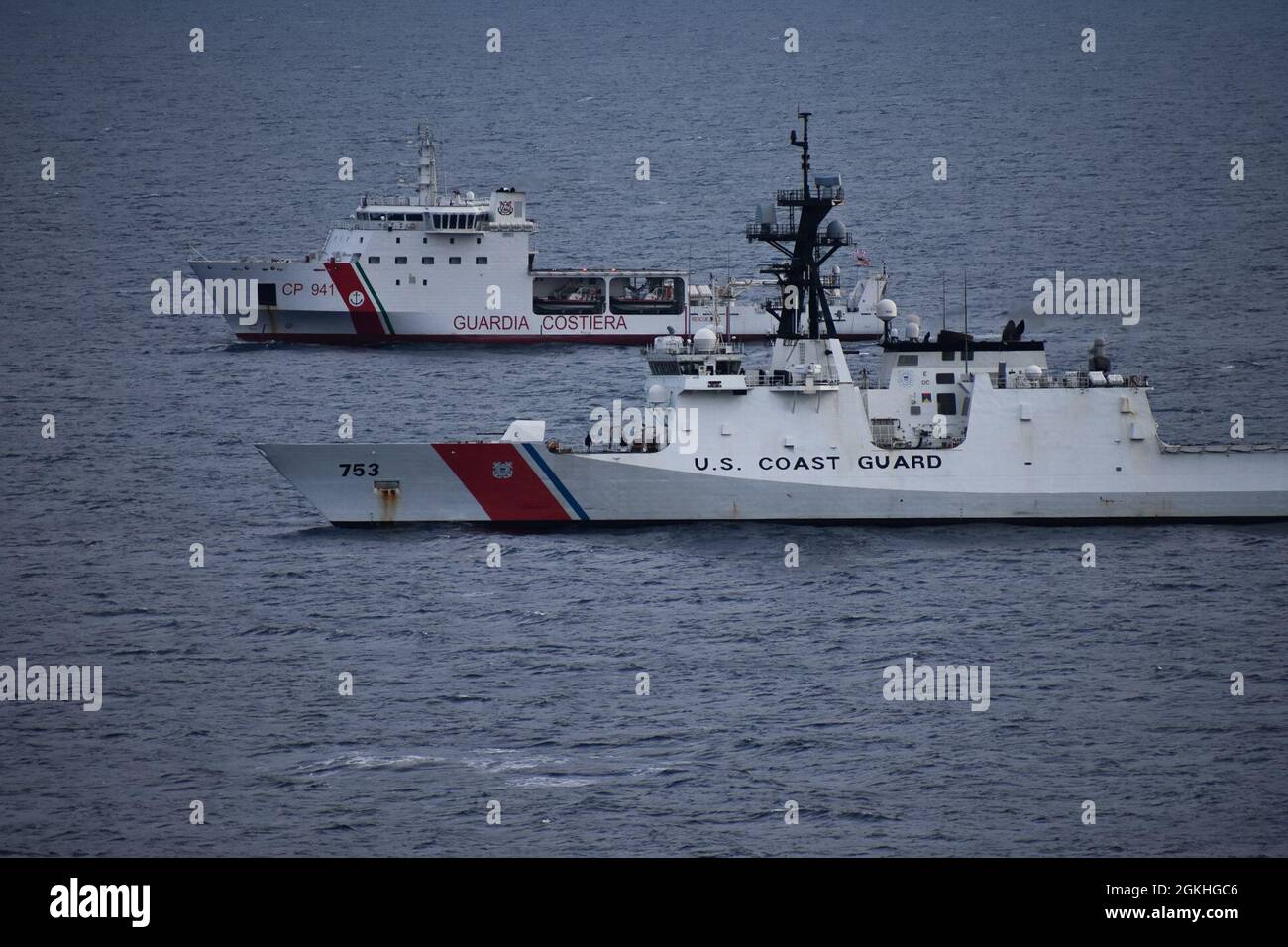 MEDITERRANEAN SEA (April 23, 2021) The crews of the U.S. Coast Guard ...