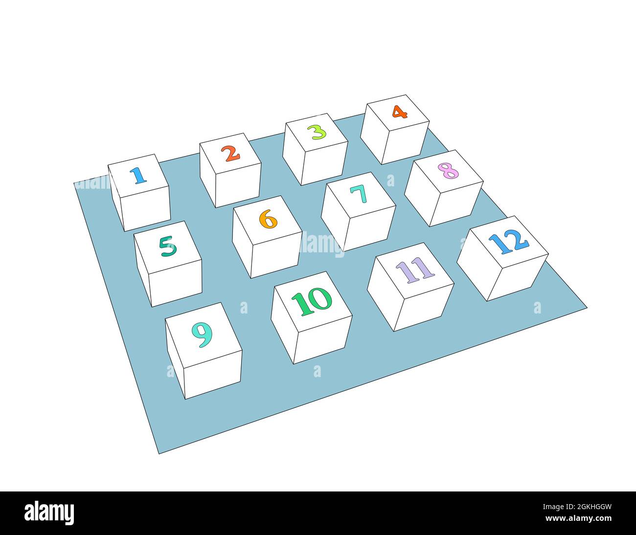 Kids learning numbers clipart hi-res stock photography and images - Alamy