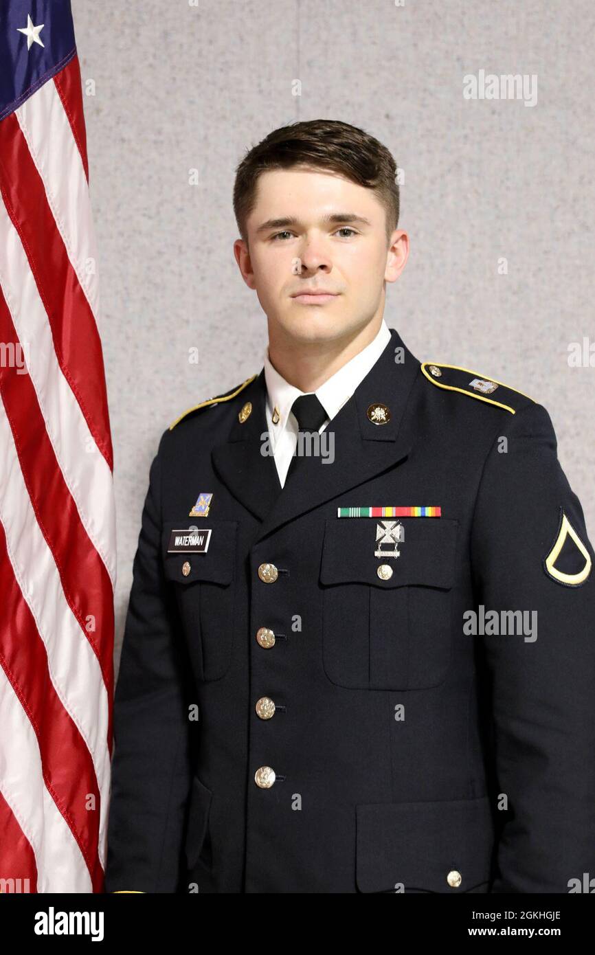 Spc. Alec Waterman, 383rd Military Intelligence Battalion, was named ...