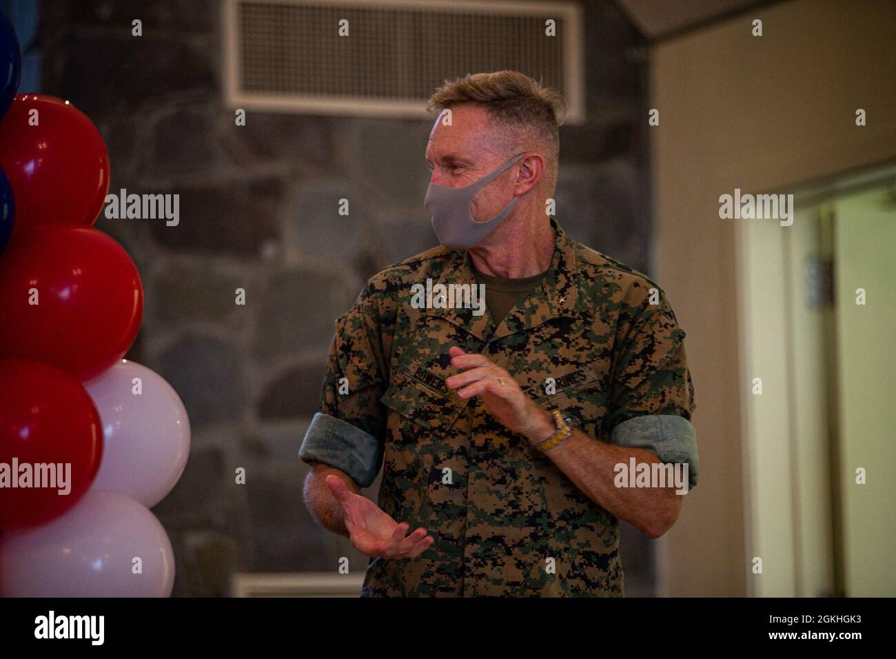 U.S. Marine Corps Brig. Gen. William J. Bowers, the commanding general ...