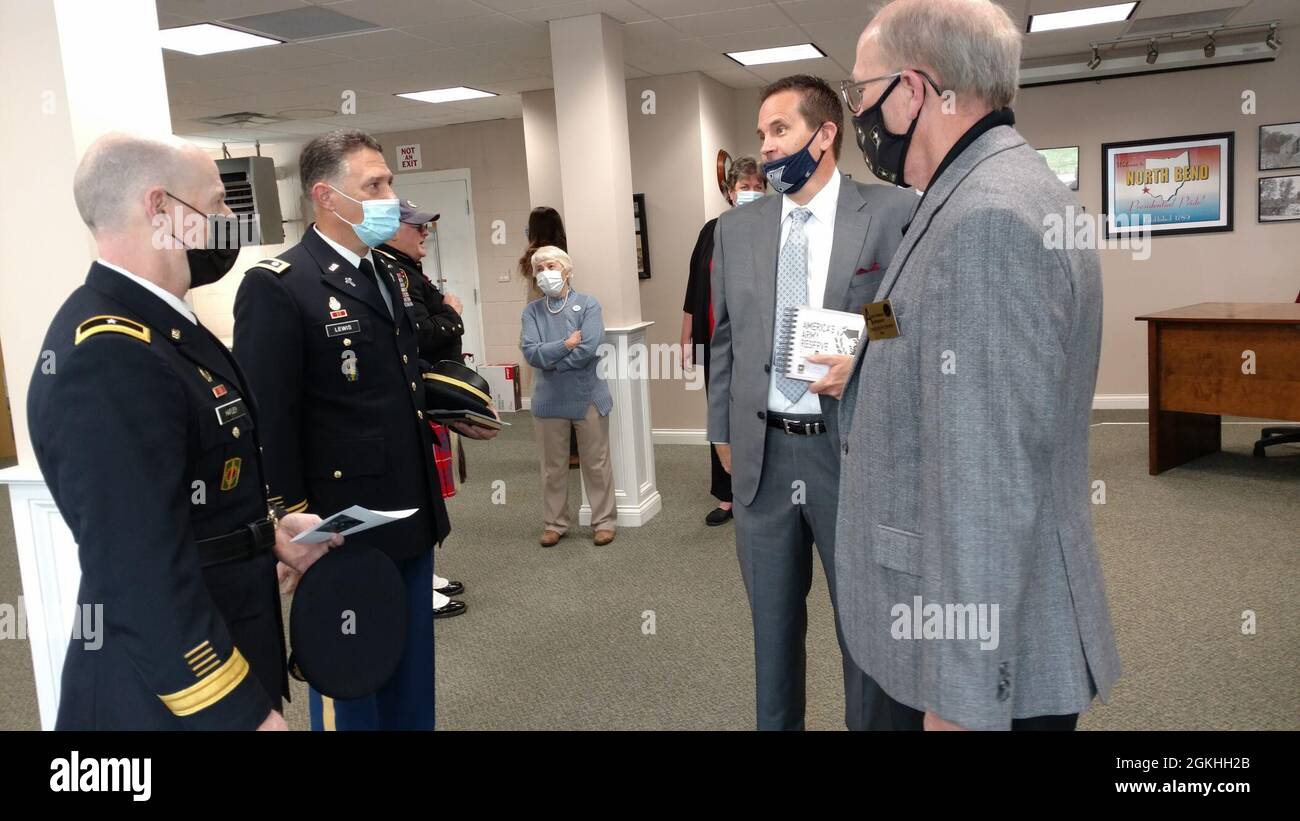 Left to right, Brig. Gen. John Hafley, deputy commanding general ...