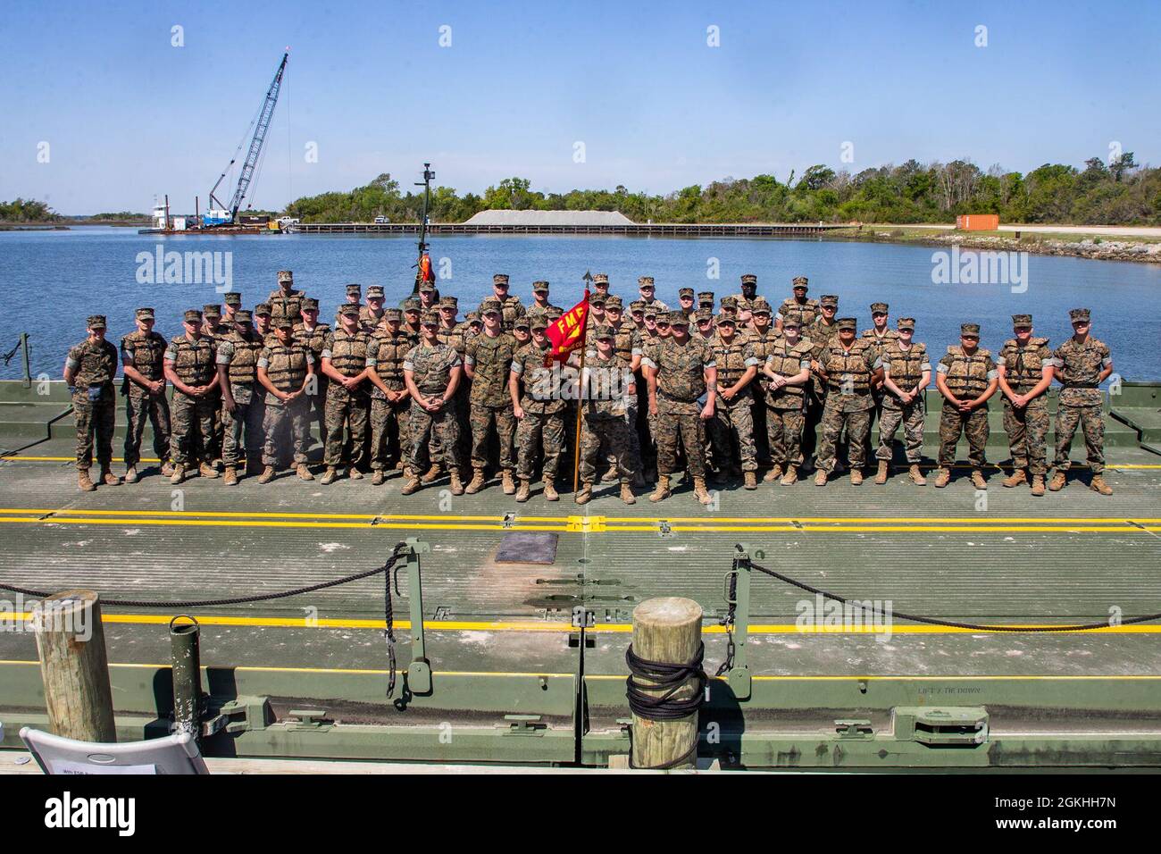 U.S. Marines with Bridge Company, 8th Engineer Support Battalion, 2nd ...