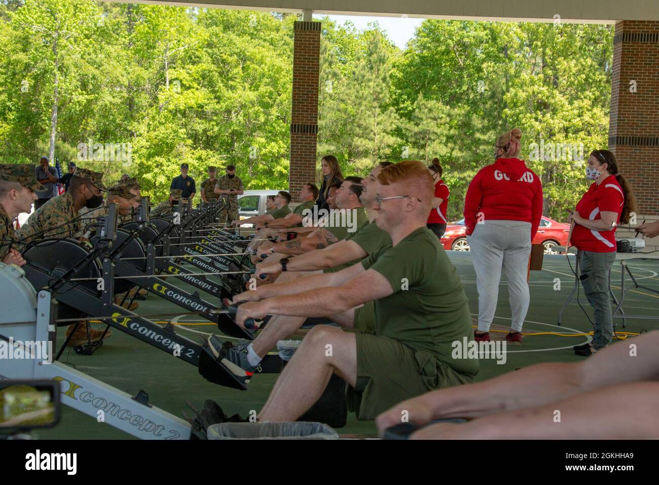 U.S. Marines with Wounded Warrior Battalion - East, compete in the ...