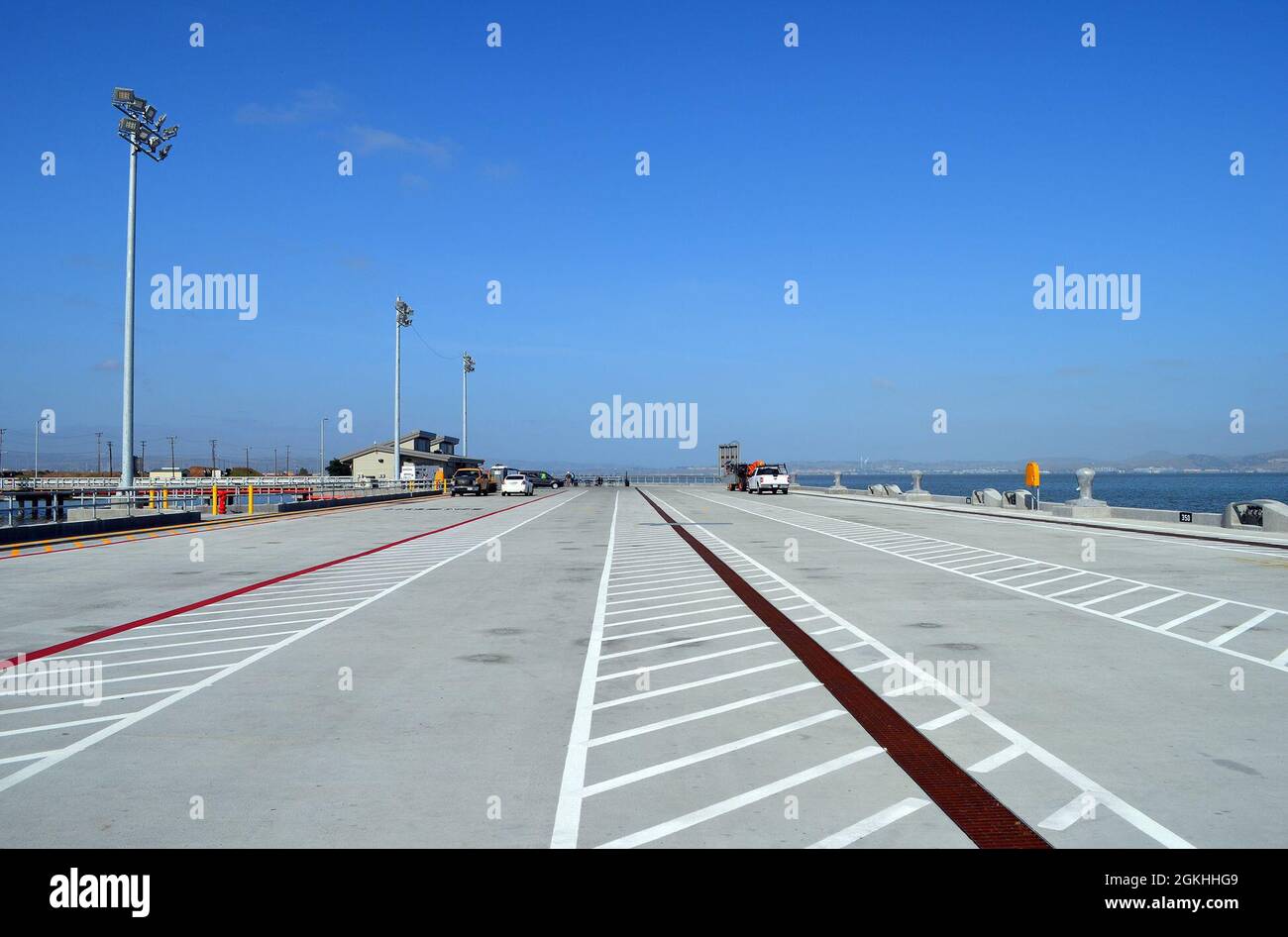 The new Wharf 2 at Military Ocean Terminal Concord is seen on April 23 ...