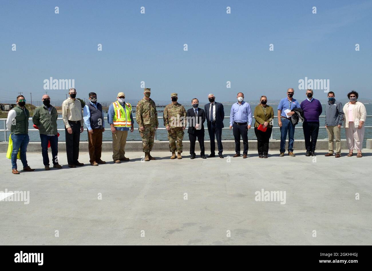 A group of engineers, project managers, military and civilians who ...