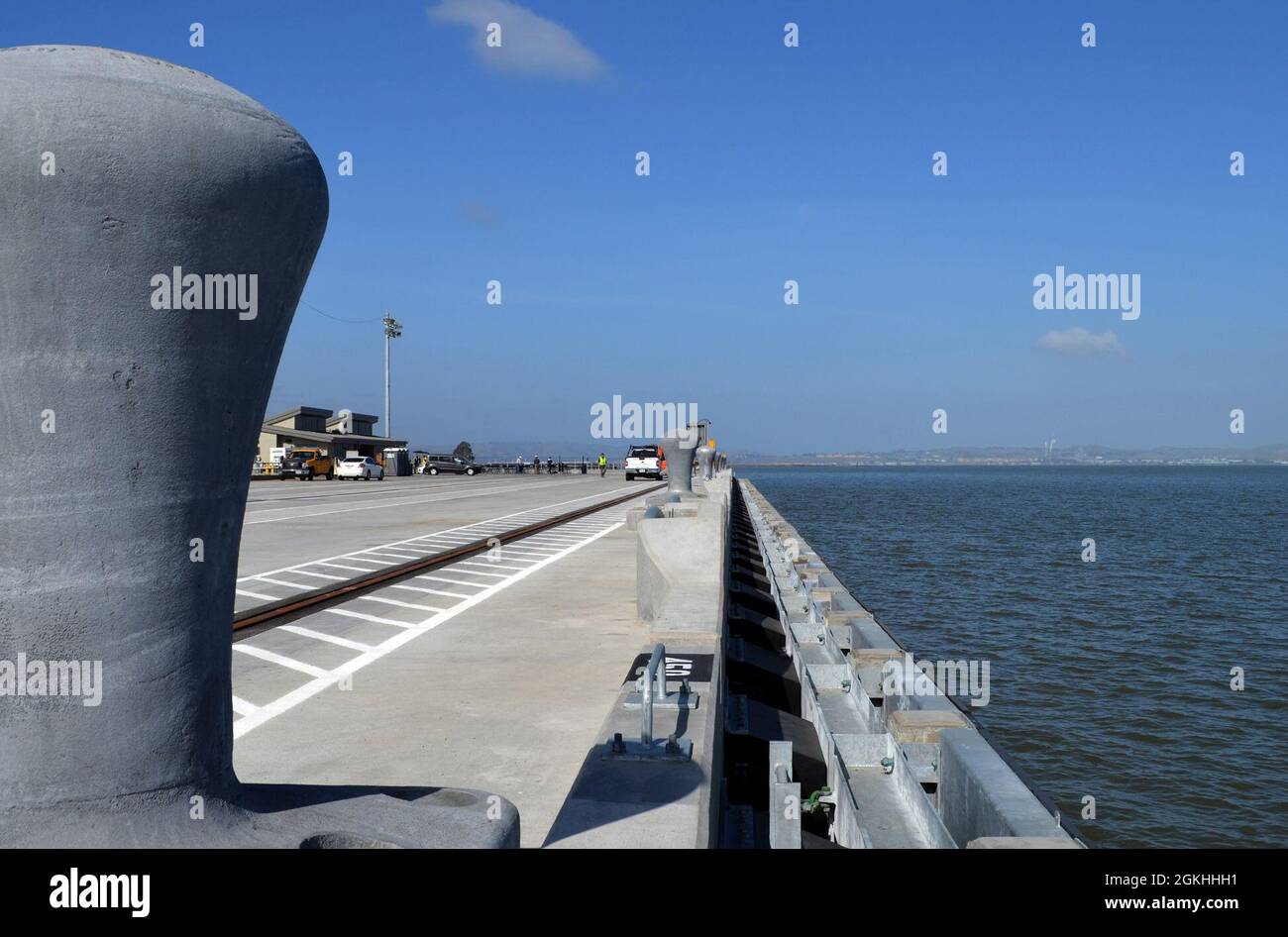 The new Wharf 2 at Military Ocean Terminal Concord is seen on April 23 ...