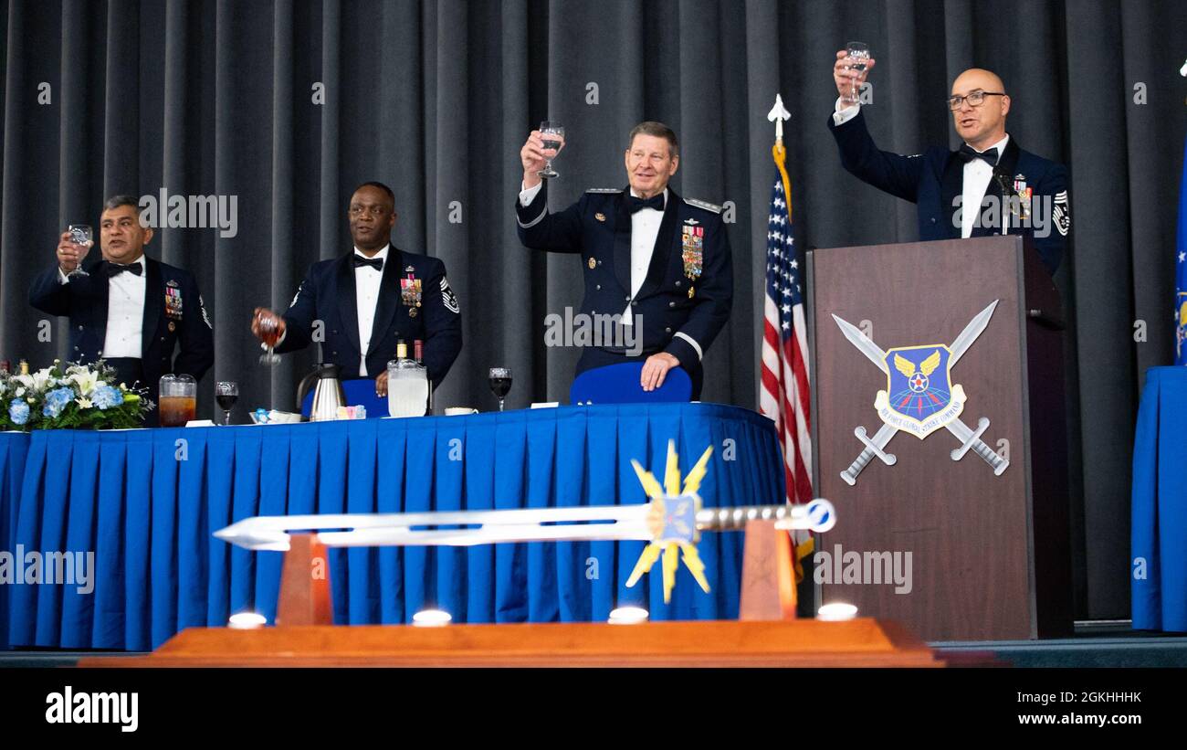 Retired Gen. Robin Rand, second from right, former Air Force Global ...