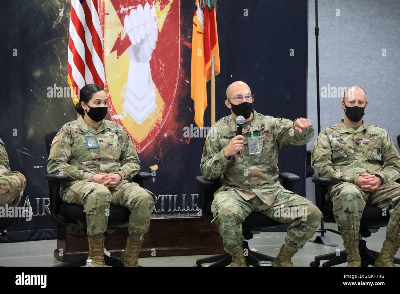 Col. Matthew W. Dalton, 38th Air Defense Artillery Brigade commander ...