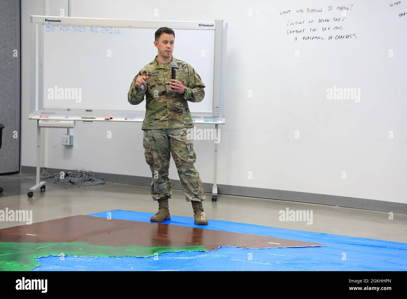 Maj. Joshua Withington, 38th Air Defense Artillery Brigade operations ...