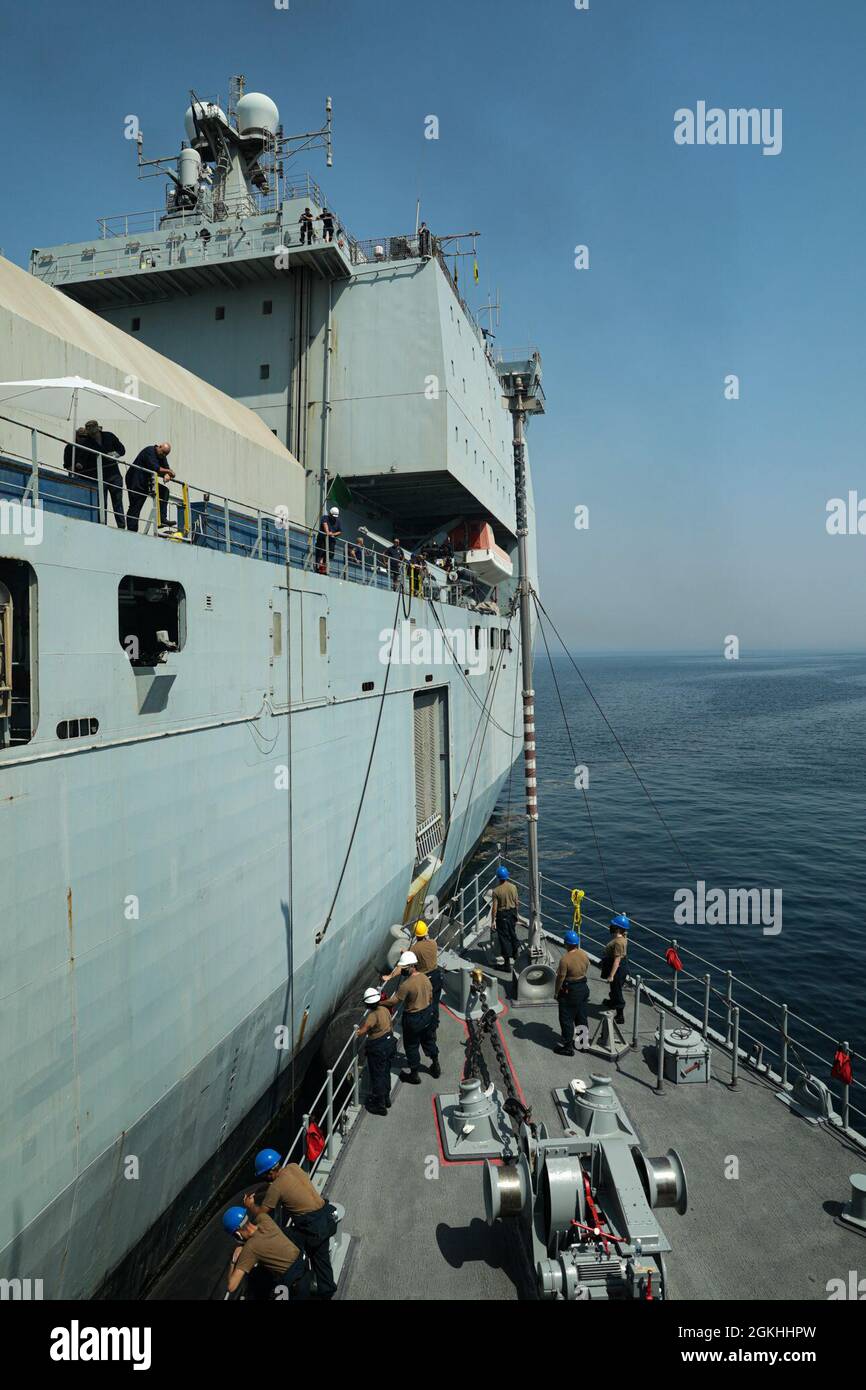 210423-A-IY623-0009 ARABIAN GULF (April 23, 2021) – Sailors assigned to ...