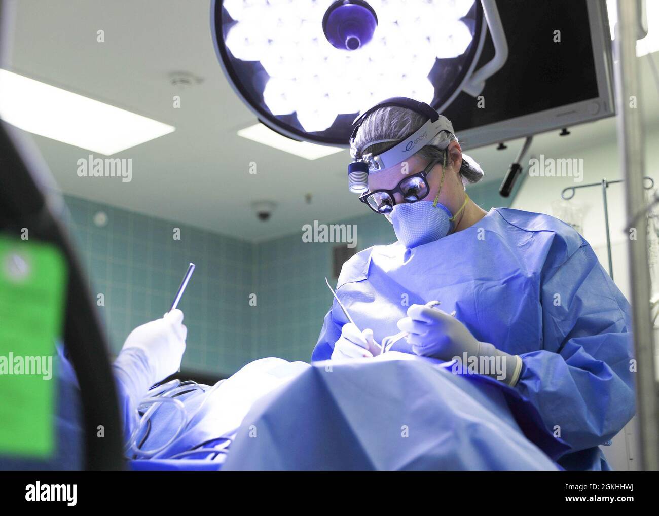 U.S. Army Lt. Col. Jessica Peck, chief, Ear, Nose and Throat Clinic ...