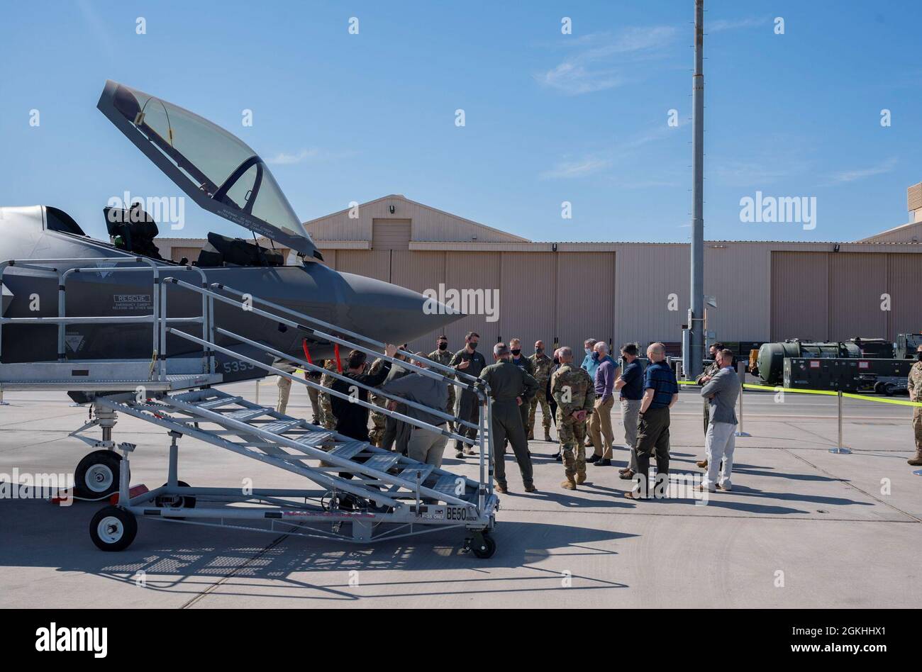 U.S. Air Force Lt. Col. Justin Elliot, commander of the 59th Test And ...
