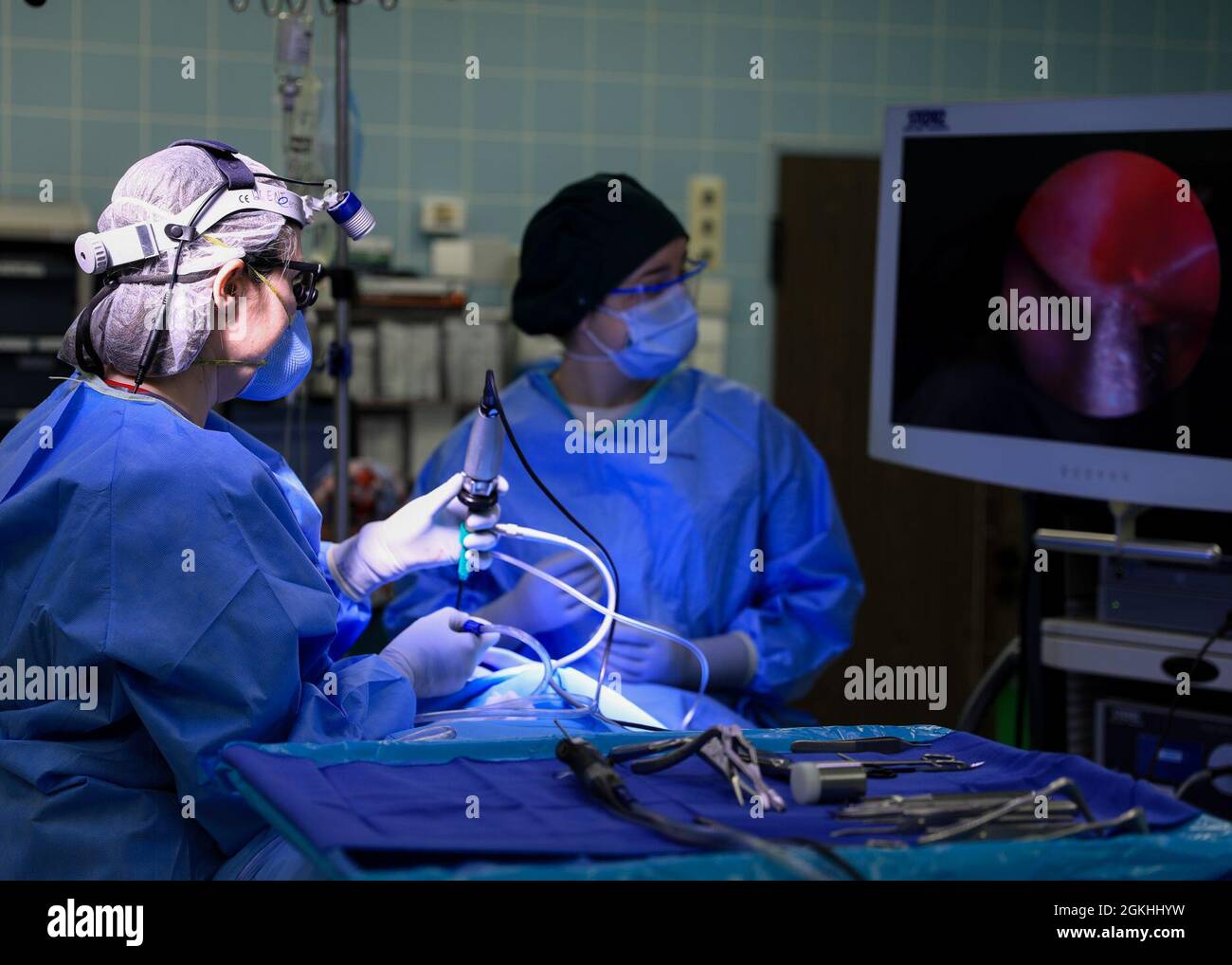 U.S. Army Lt. Col. Jessica Peck, chief, Ear, Nose and Throat Clinic ...