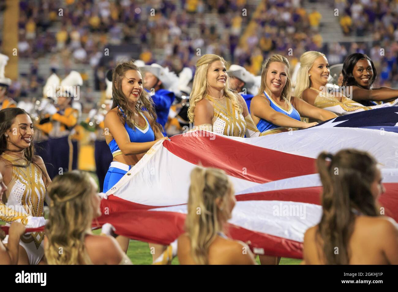 The LSU Golden Band from Tiger Land and The Pride of McNeese bands join ...