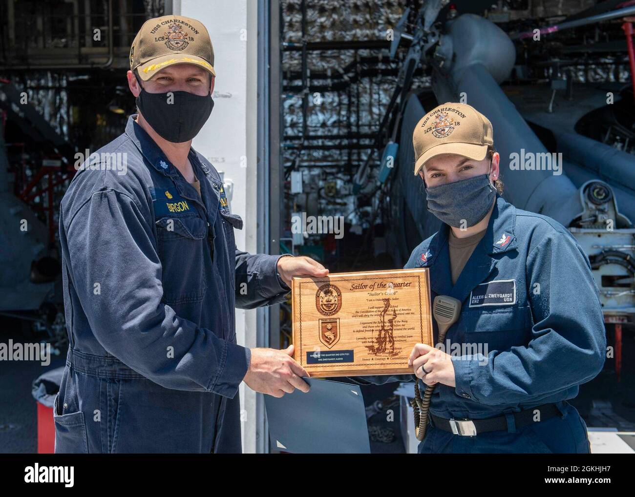 PACIFIC OCEAN (April 24, 2021) Engineman 2nd Class Alexis Zweygardt ...