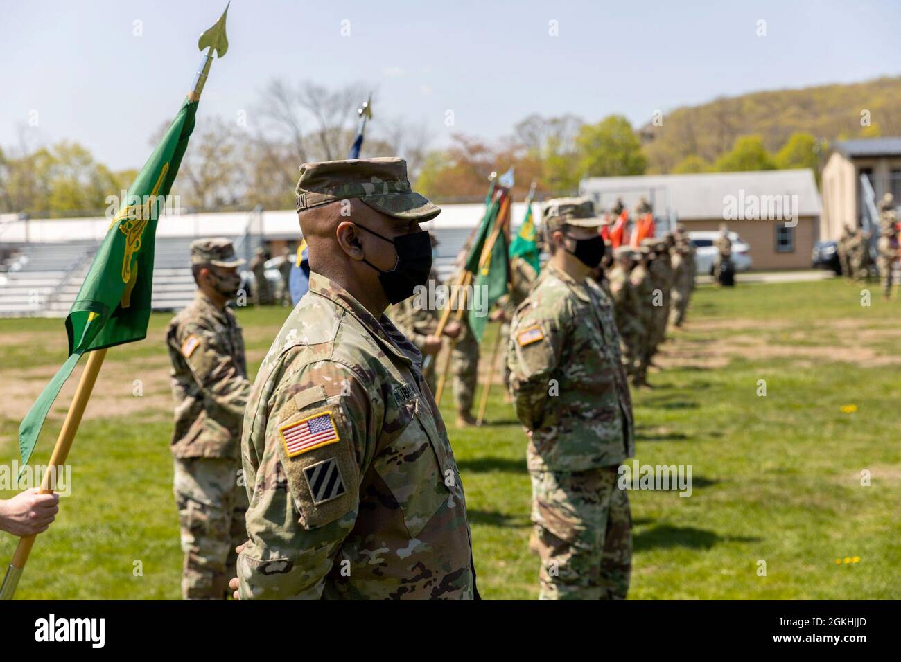U.S. Army Soldiers of the 369th Sustainment Brigade, New York National ...