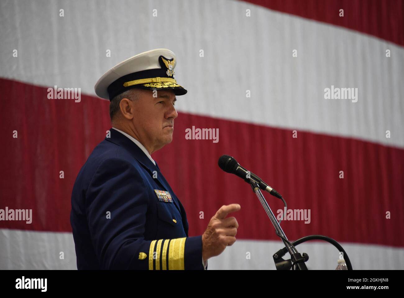 Coast Guard Commandant Adm. Karl L. Schultz, delivers a speech during ...