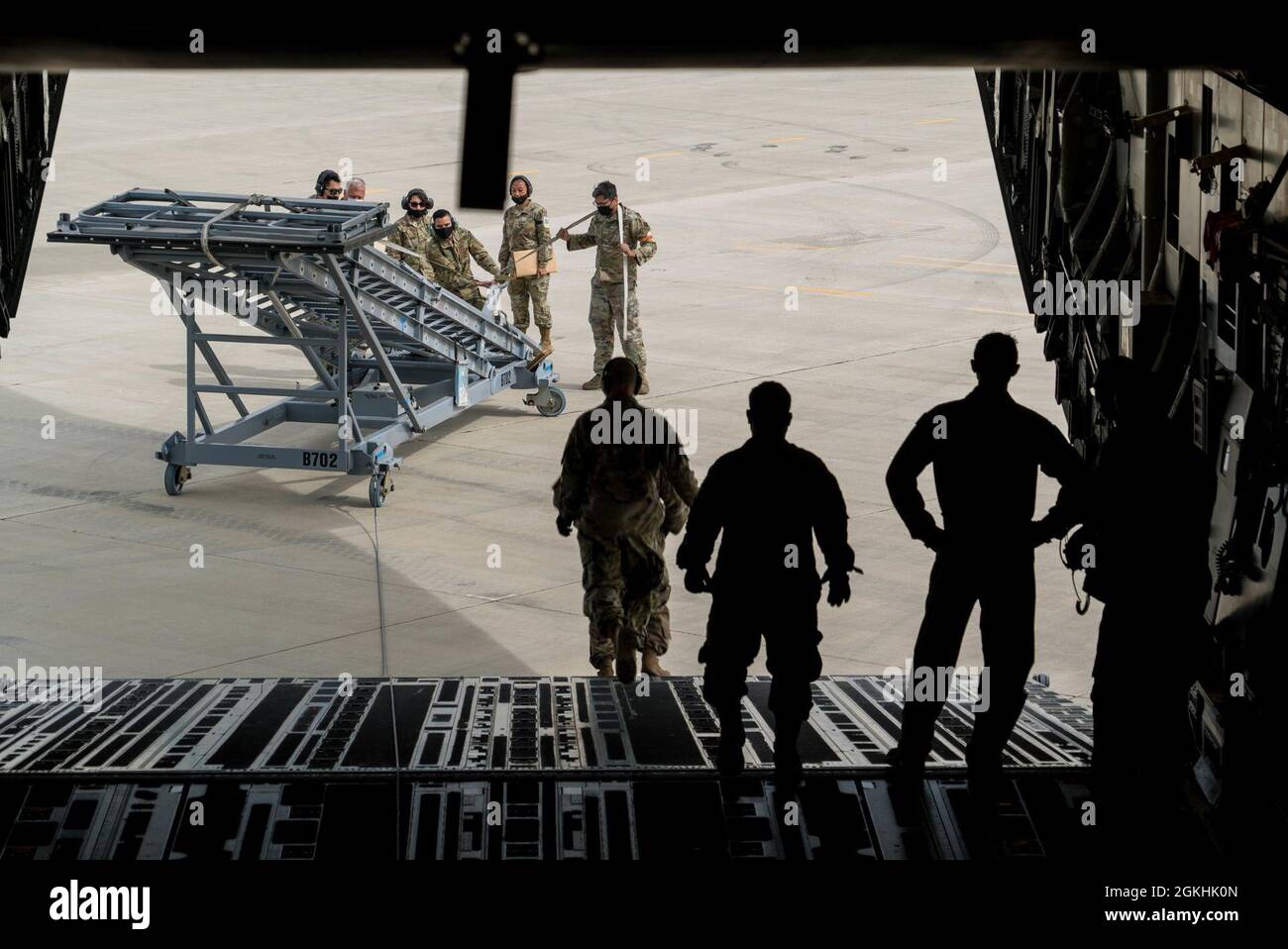 Aircrew of the 301st Airlift Squadron from Travis Air Force Base ...