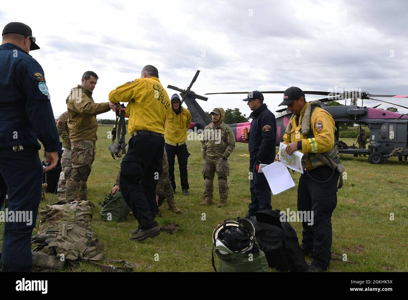 A California Air National Guard flight crew with the 129th Rescue Wing ...