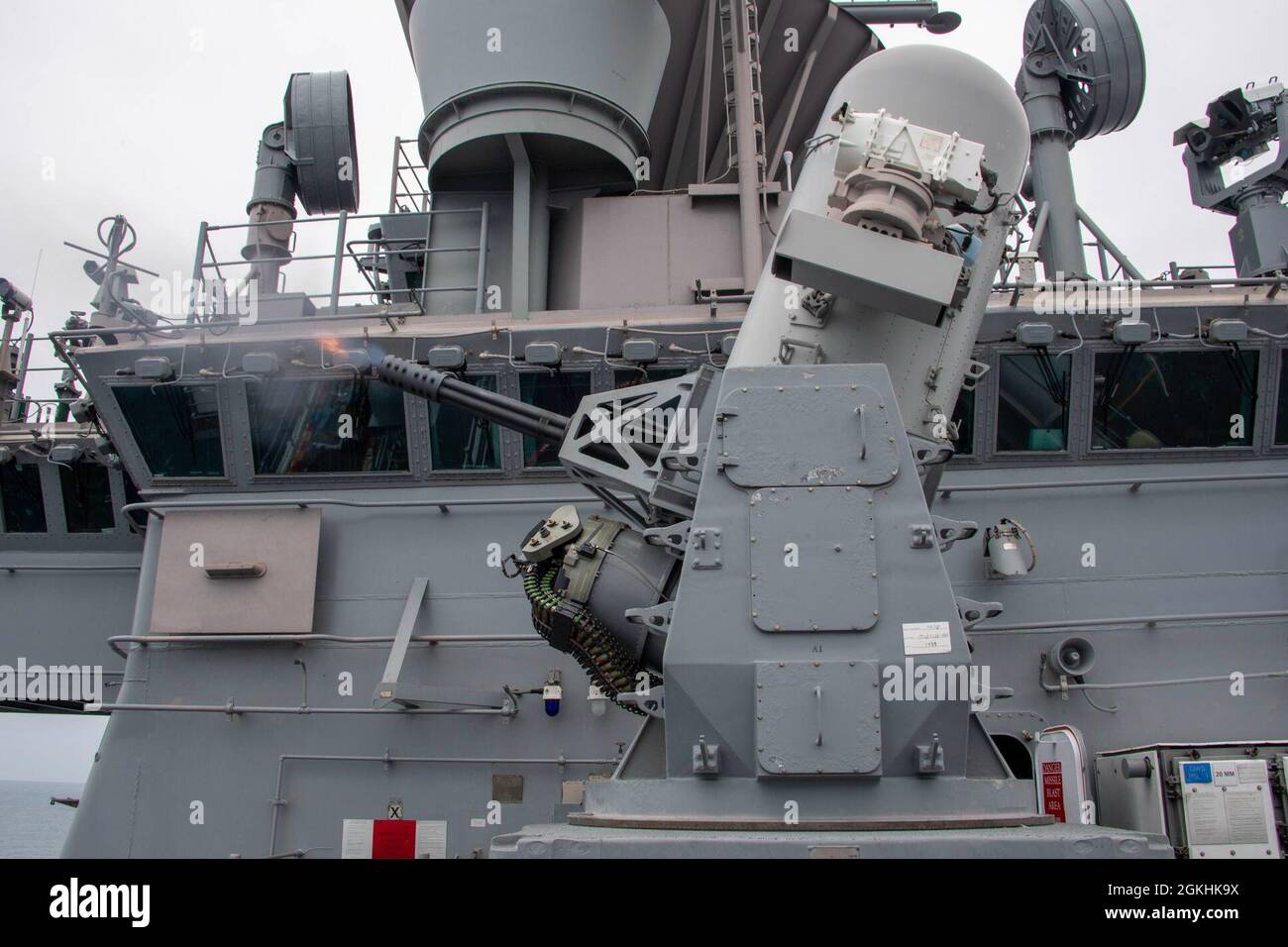 PACIFIC OCEAN (April 24, 2021) A Phalanx Close-In Weapons System (CIWS ...