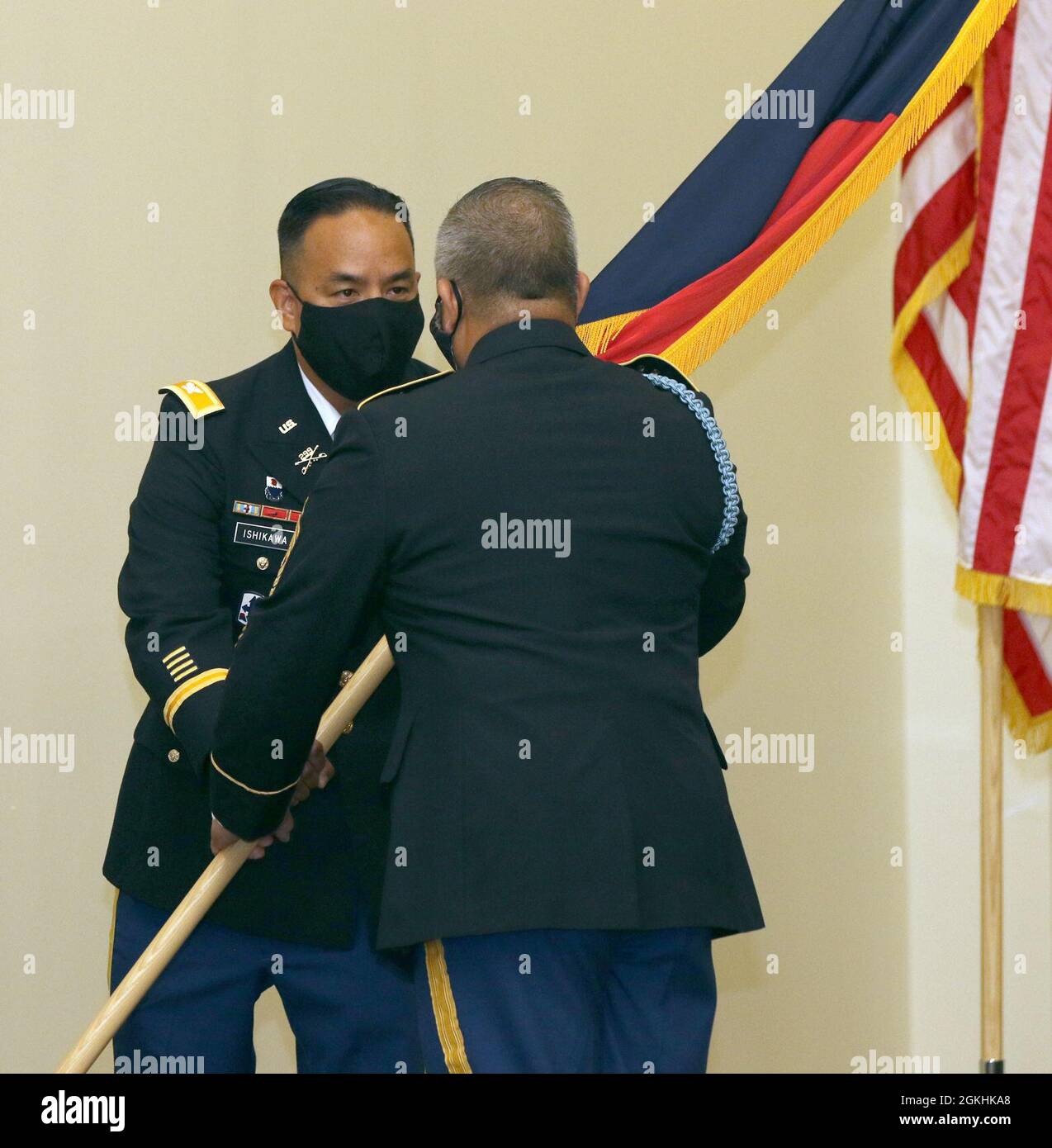 Passing the brigade colors hi-res stock photography and images - Alamy