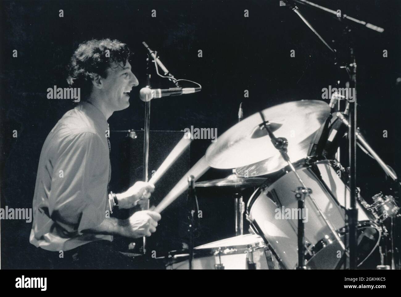 Austin Texas USA, ©1980: Fran Christina, drummer for the Fabulous ...