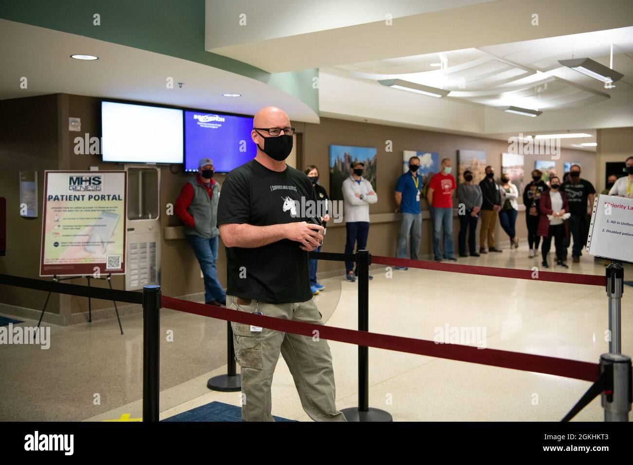Col. Robert Corby, the 28th Medical Group commander, addresses his team ...