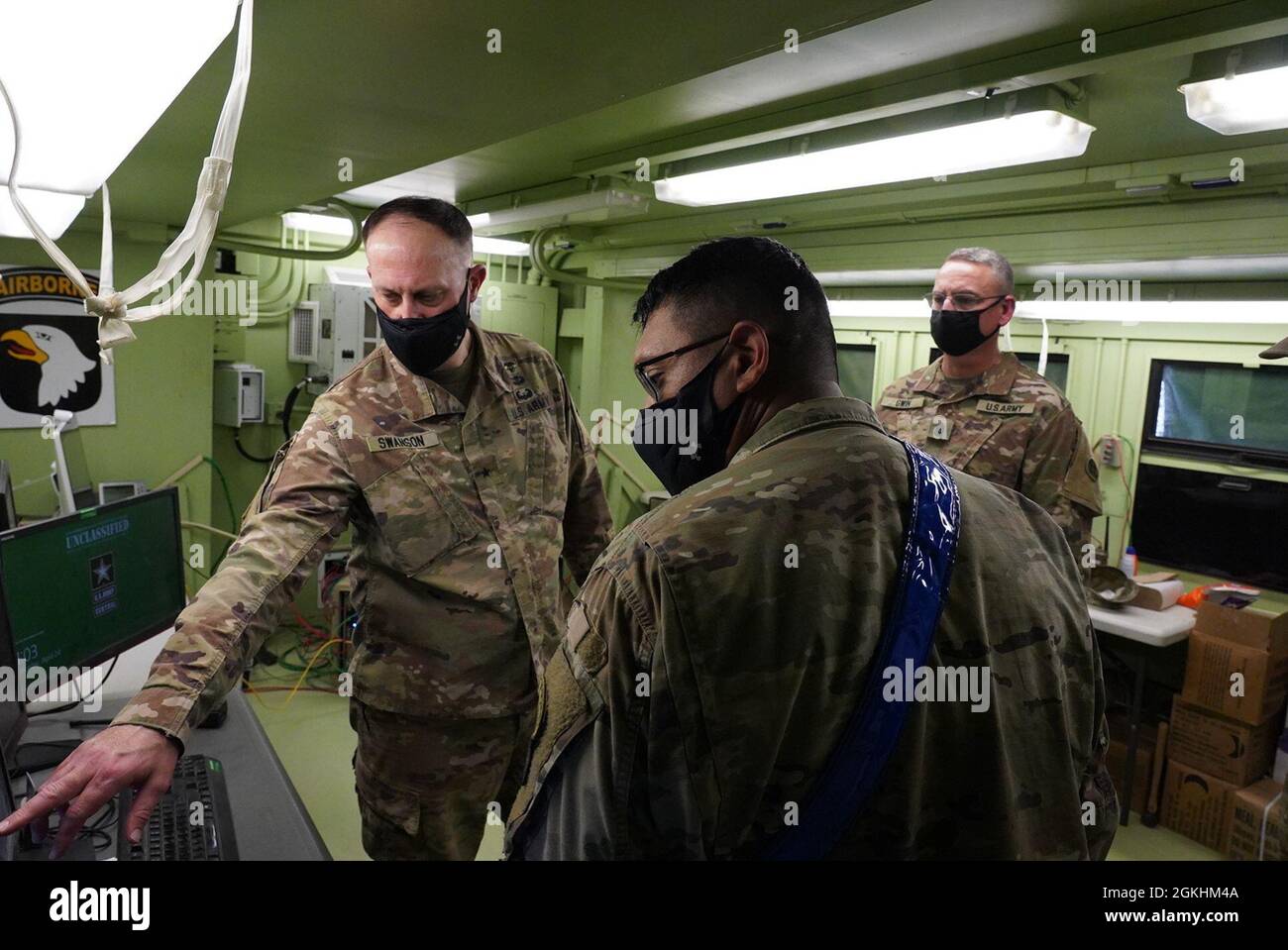 Army Maj. Angel Davila, the deputy officer-in-charge of 101st Division ...