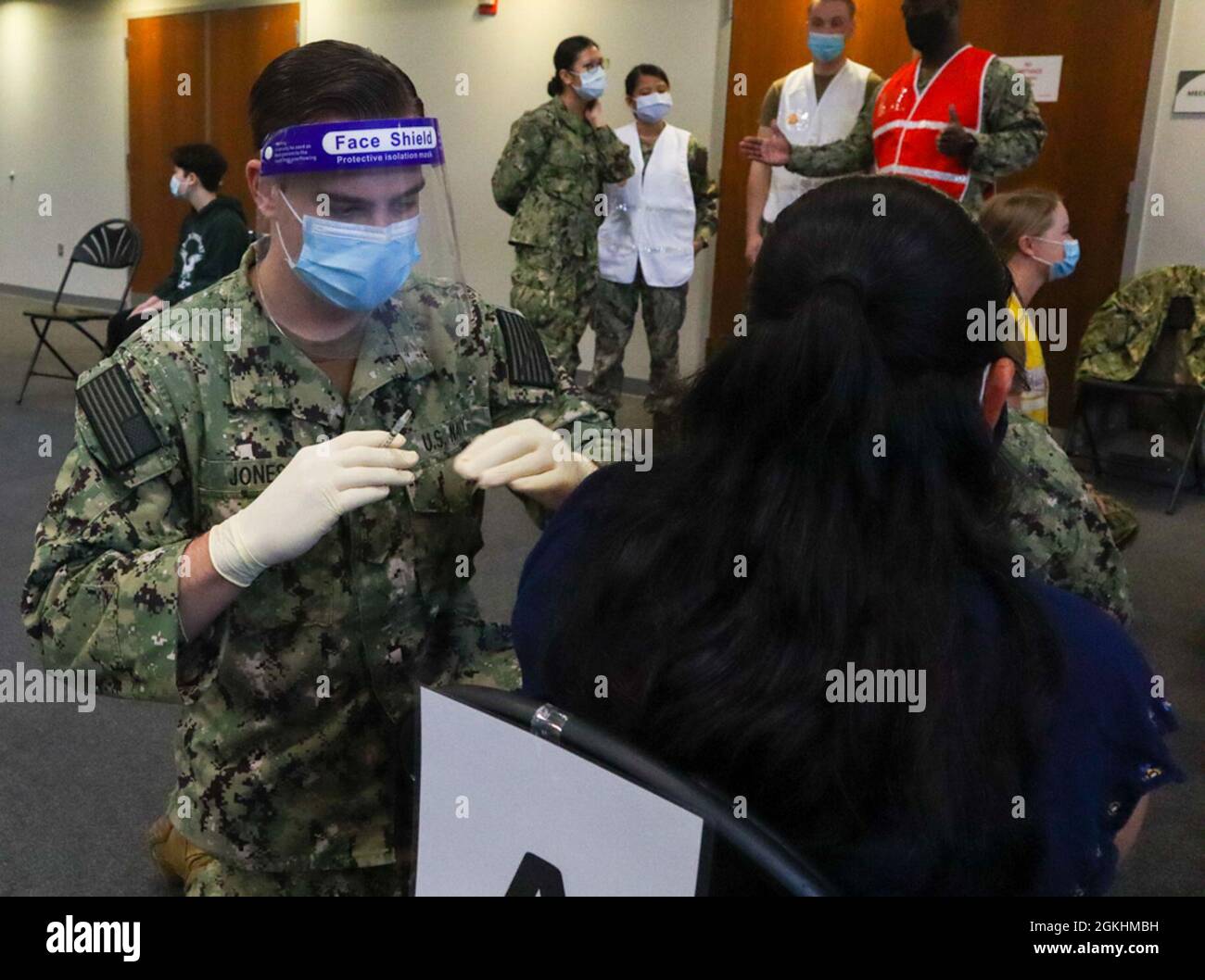 U.S. Navy Seaman Nicholas Jones, a hospital corpsman from Mission Viejo ...