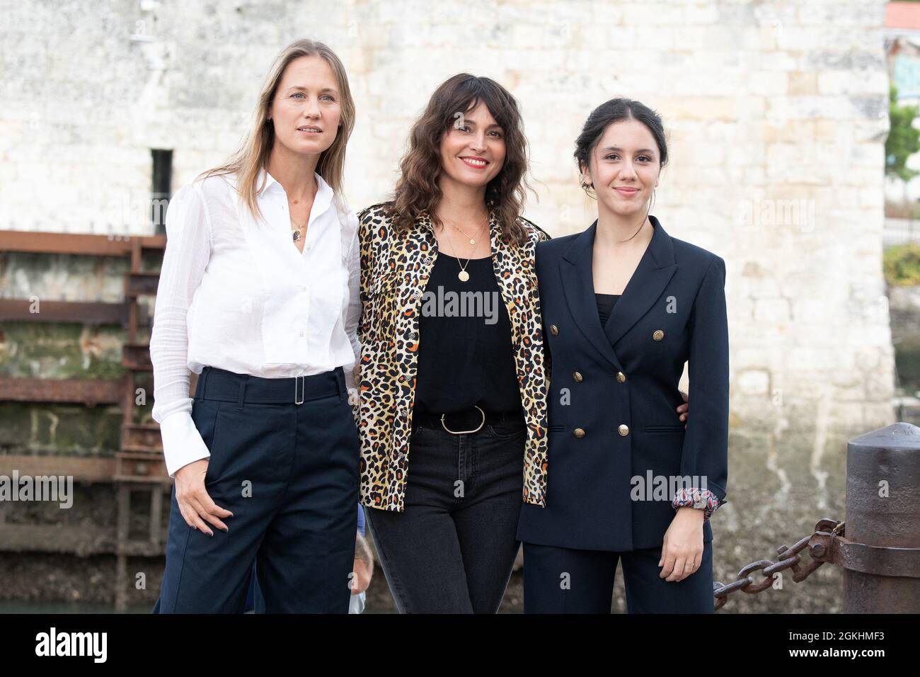 Jury members Eloise Lang, Anne Charrier and Anaide Rozam attend the ...