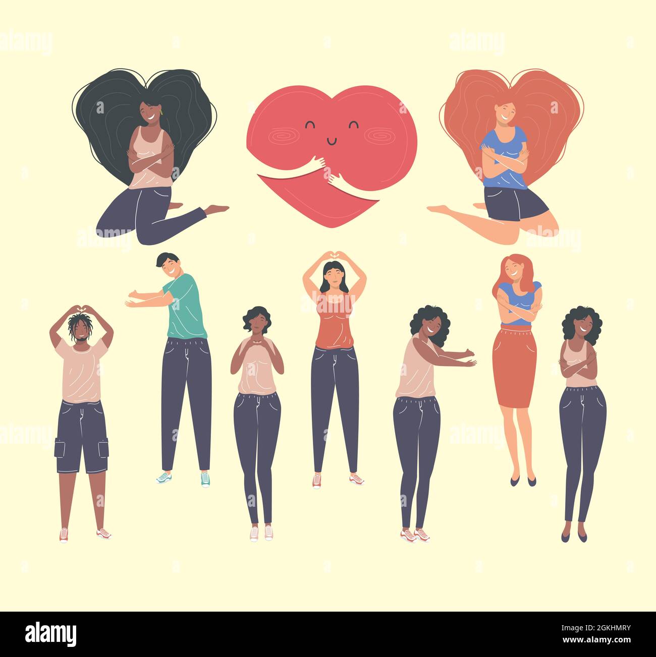 women and men of self care theme Stock Vector Image & Art - Alamy