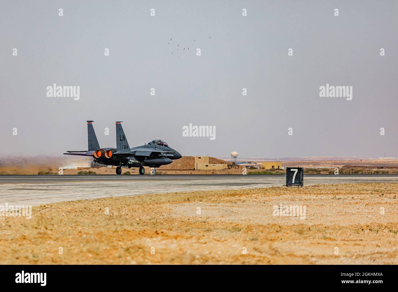 The 332 Air Expeditionary Wing configured six F-15E Strike Eagles to ...