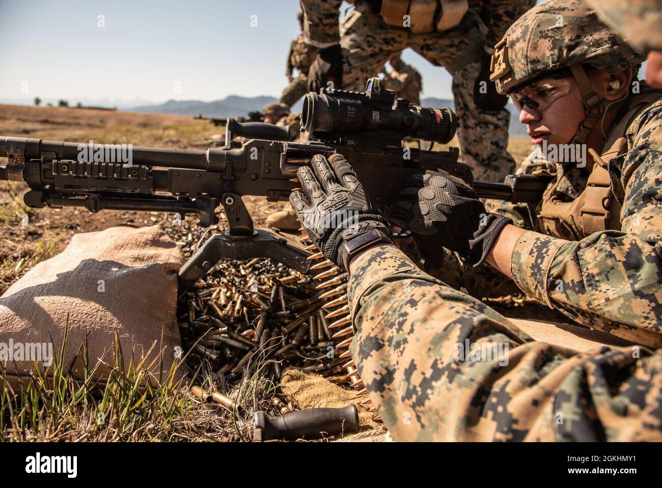 U.S. Marine Corps Pfc. Eligio Leon, a motor vehicle operator with 3d ...