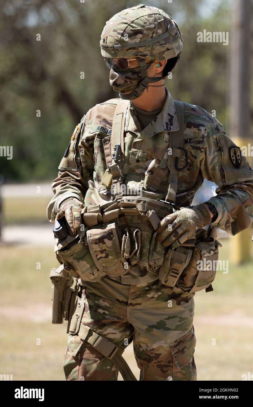U.S Army Brig. Gen. Donald Absher with Headquarters and Headquarters ...