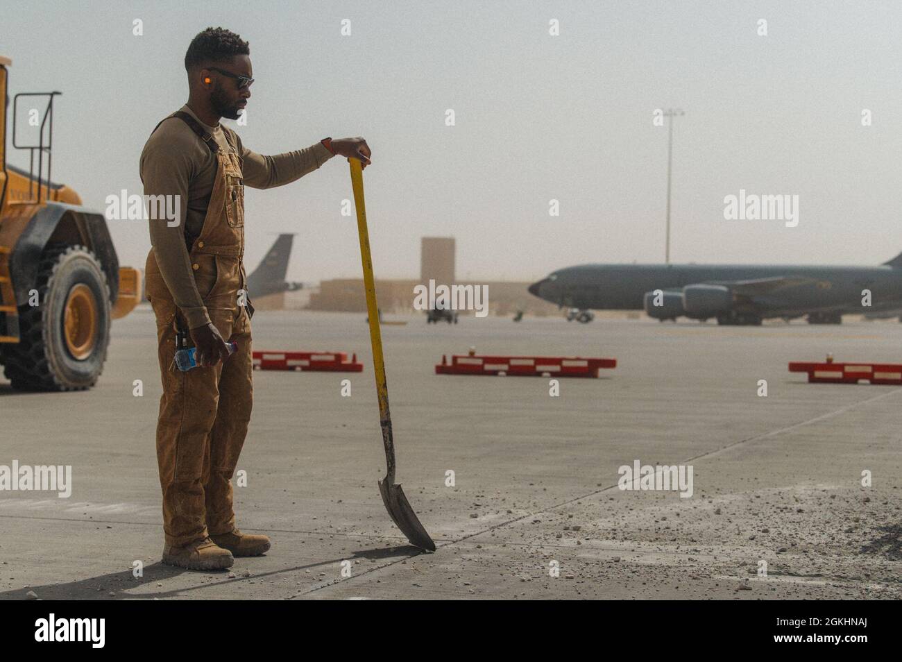 Airfield damage repair hi-res stock photography and images - Alamy