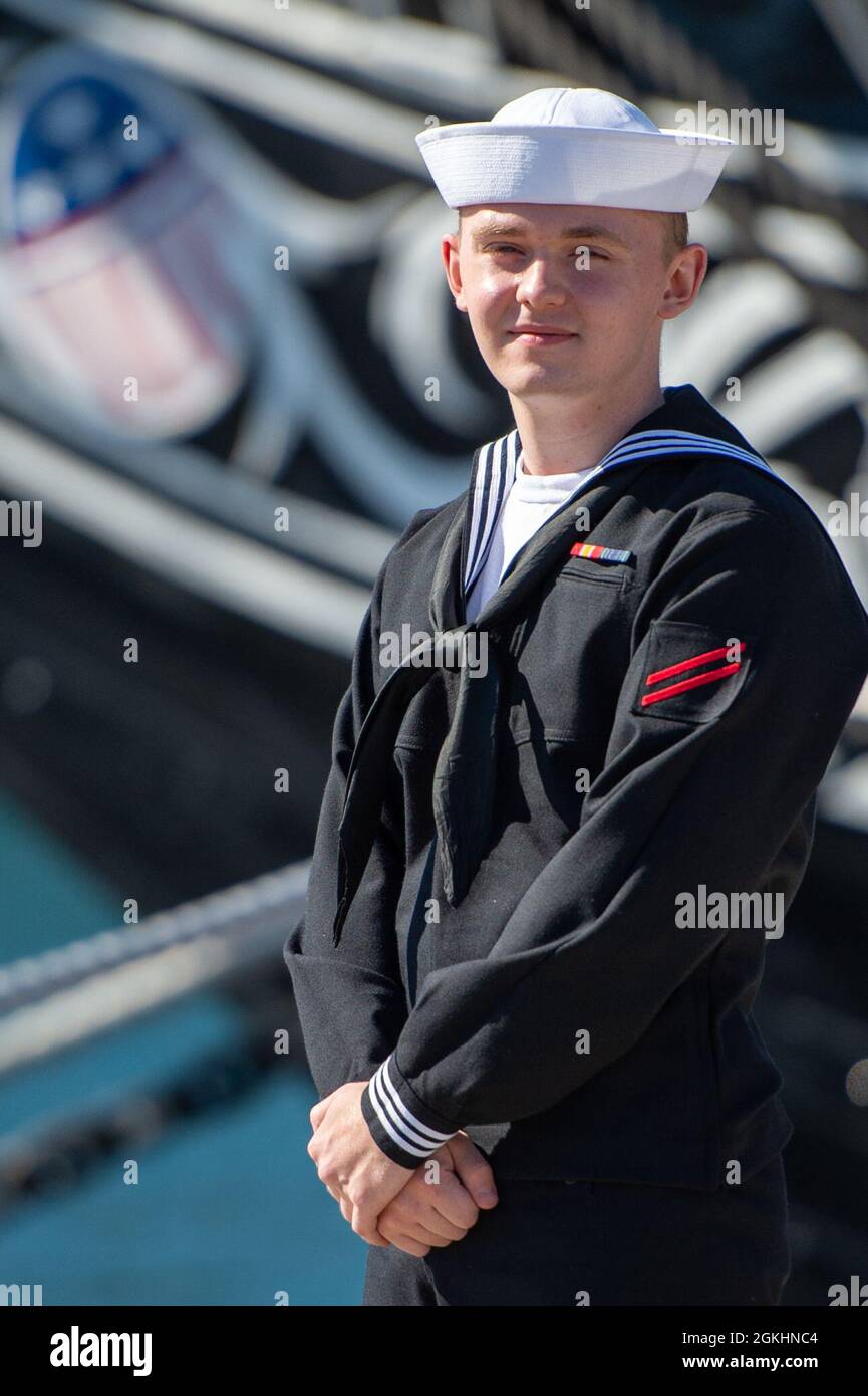 BOSTON (April 26, 2021) FN Skyler Brooks, from Norfolk, Virginia, poses ...