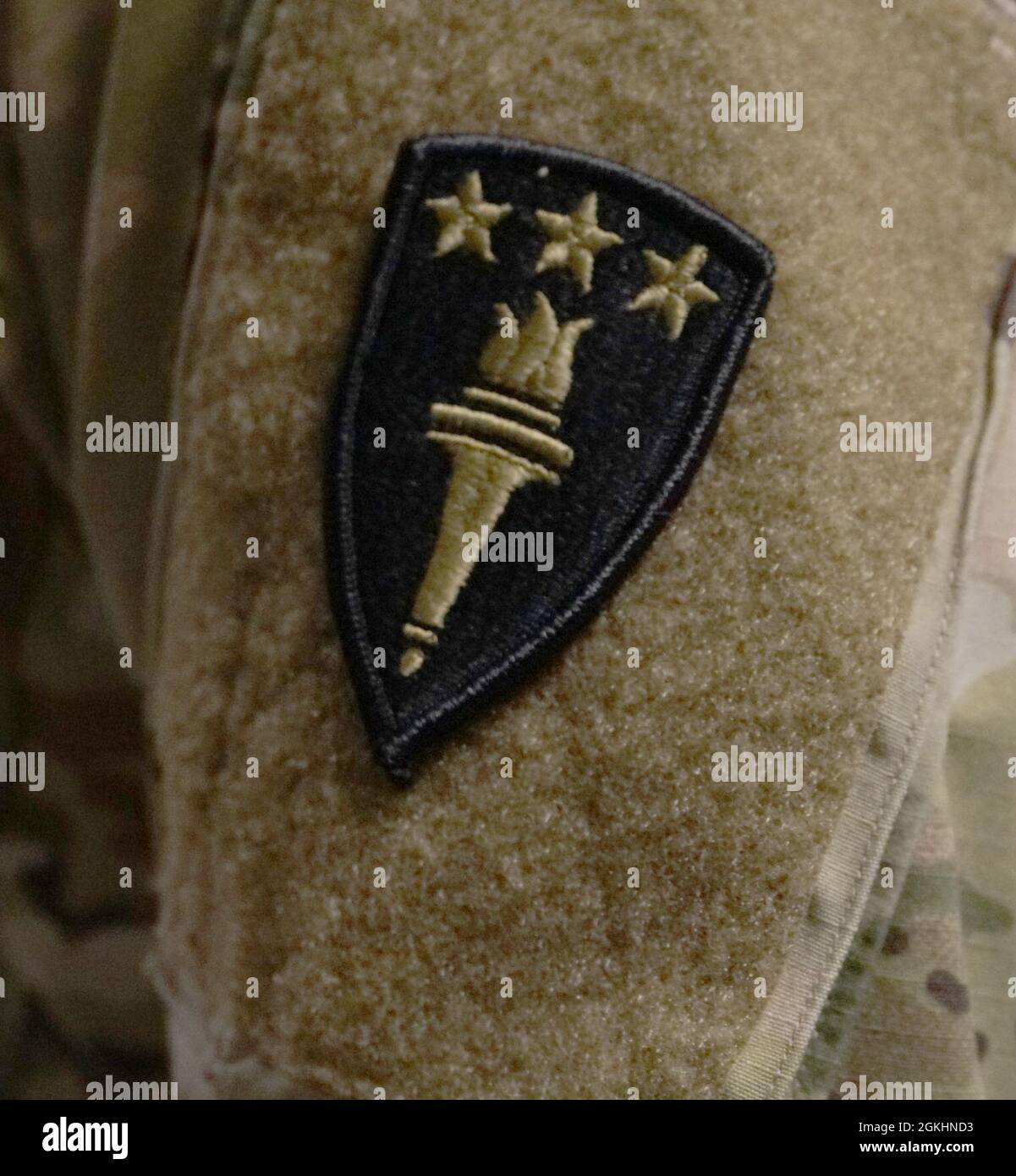The patch of a student from the United States Army War College during ...