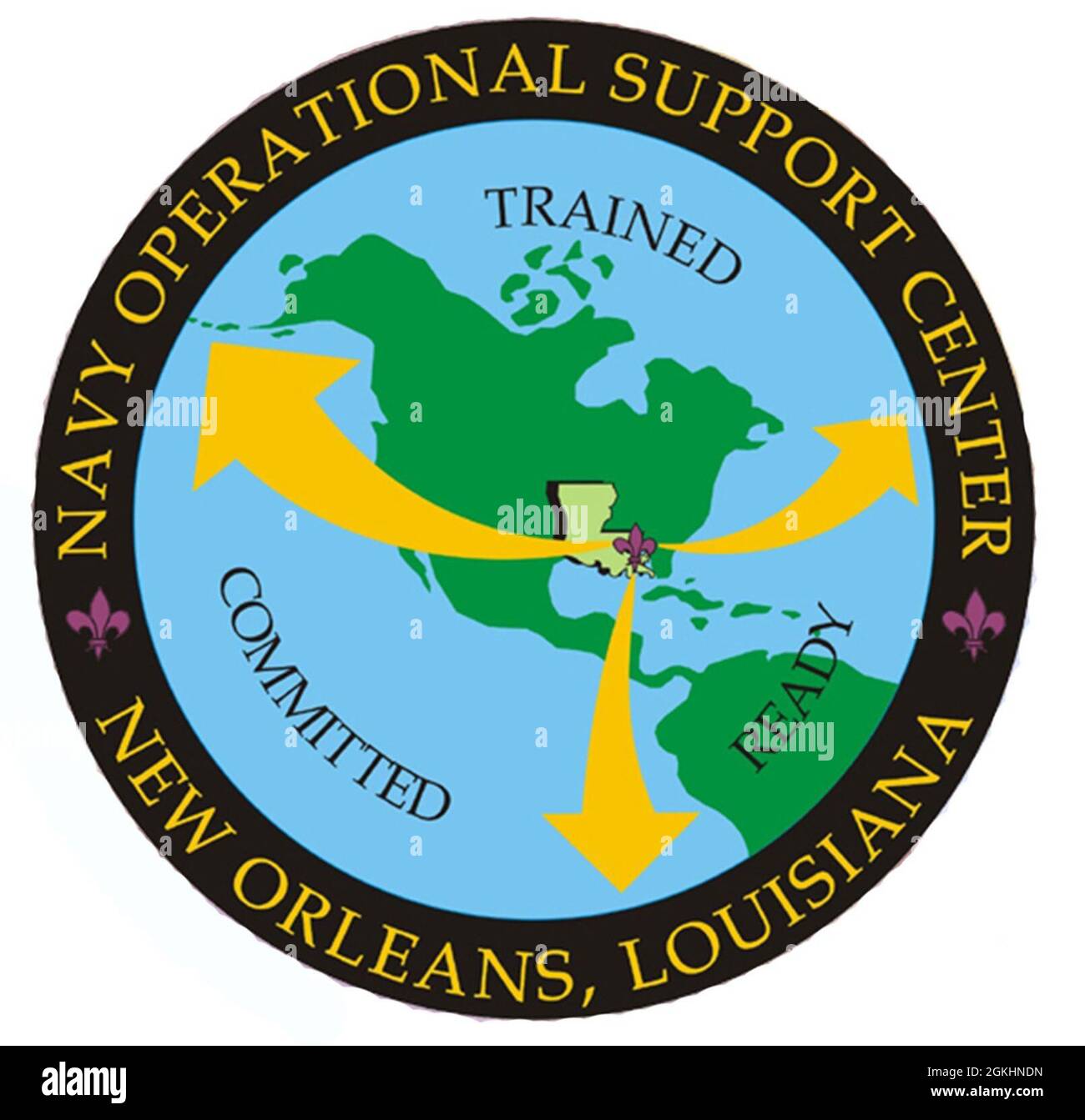 NOSC New Orleans Command Logo Stock Photo - Alamy