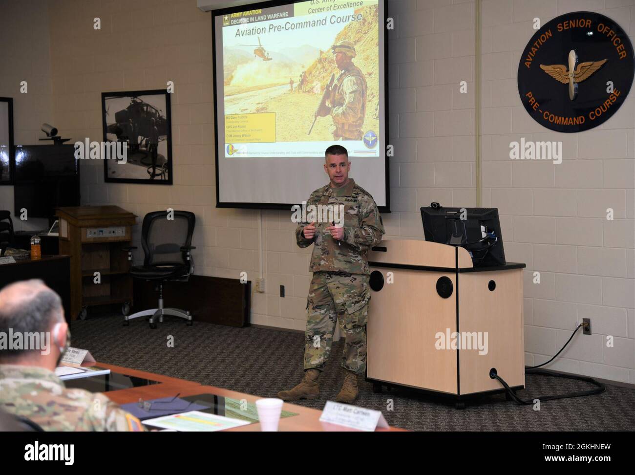 Pre-command course students at Fort Rucker hear from Maj. Gen. David J ...