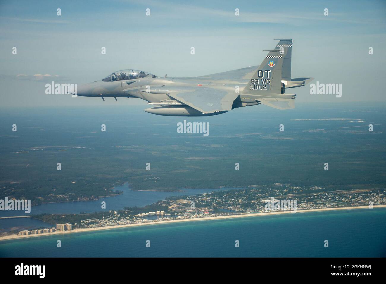 An F-15EX Eagle II from the 85th Test and Evaluation Squadron, 53rd ...