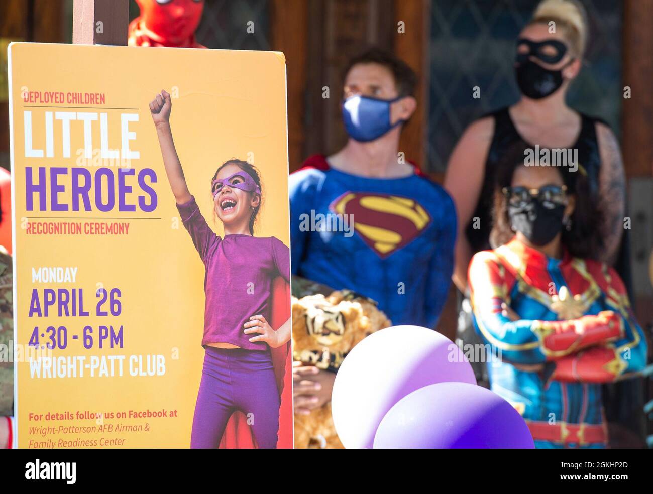 U.S. Air Force Col. Patrick Miller, 88th Air Base Wing commander, left ...