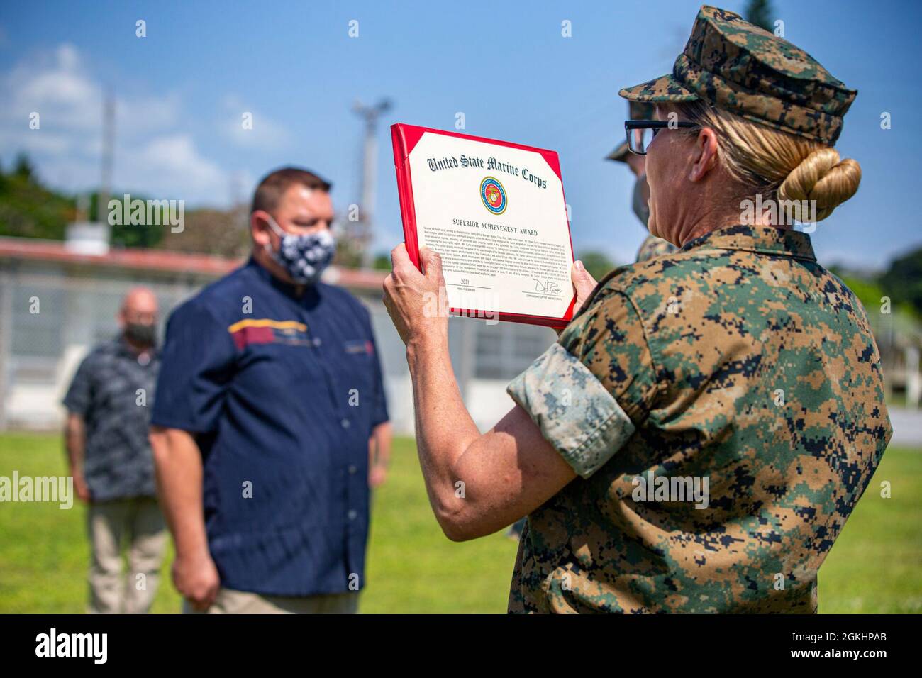 U.S. Marine Corps Sgt. Maj. Joy Kitashima, the sergeant major of Marine ...