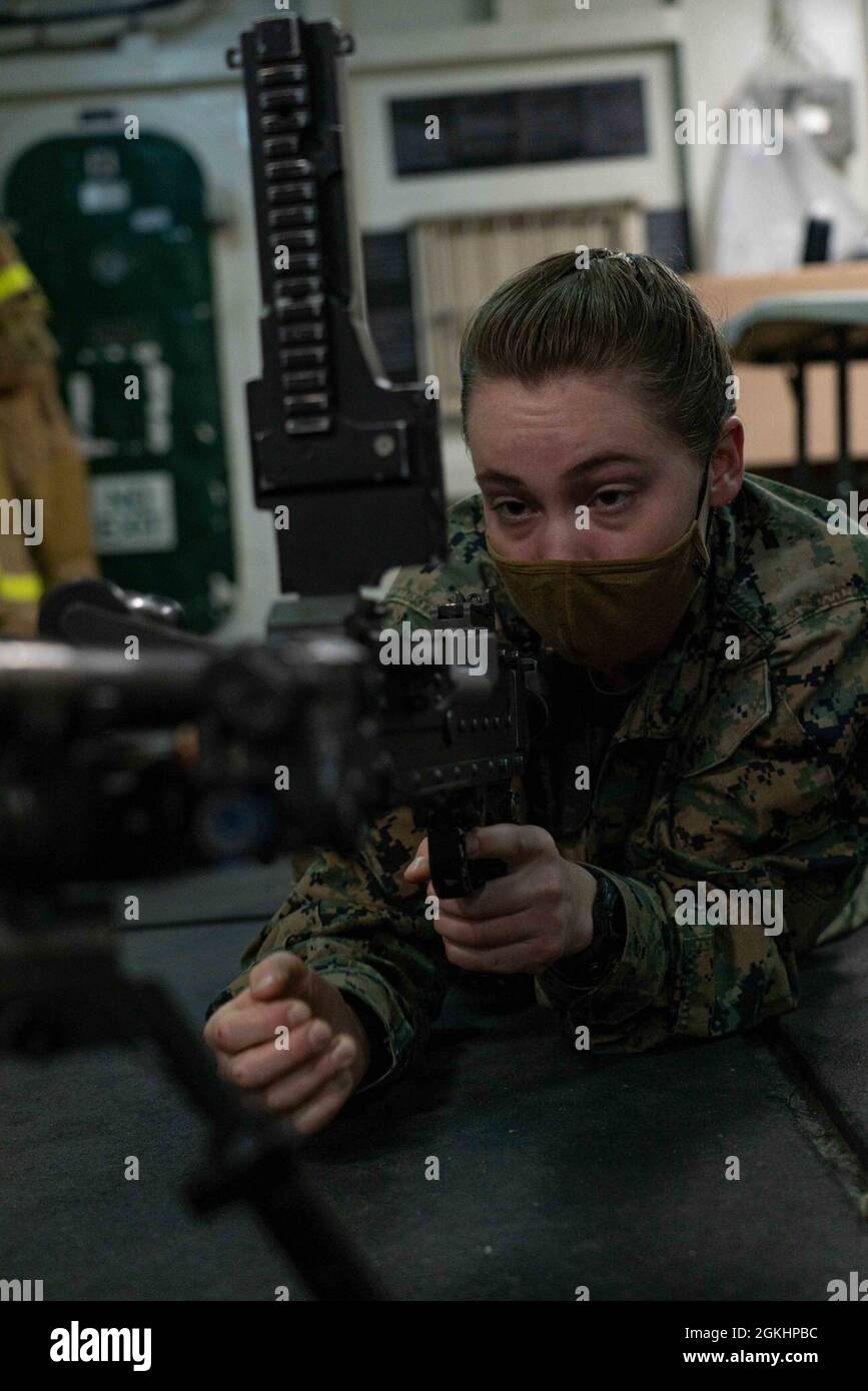 PACIFIC OCEAN (April 26, 2021) U.S. Marine Corps Lance Cpl. Ellie Rutan ...